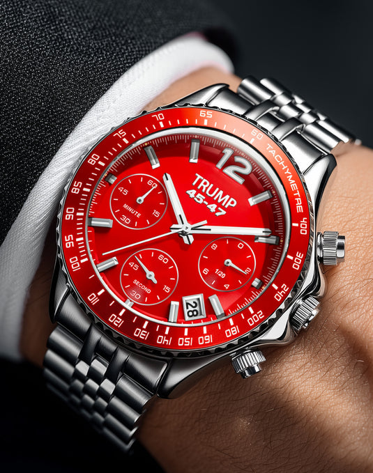 Fight Fight Fight Chronograph Red | Trump Watches