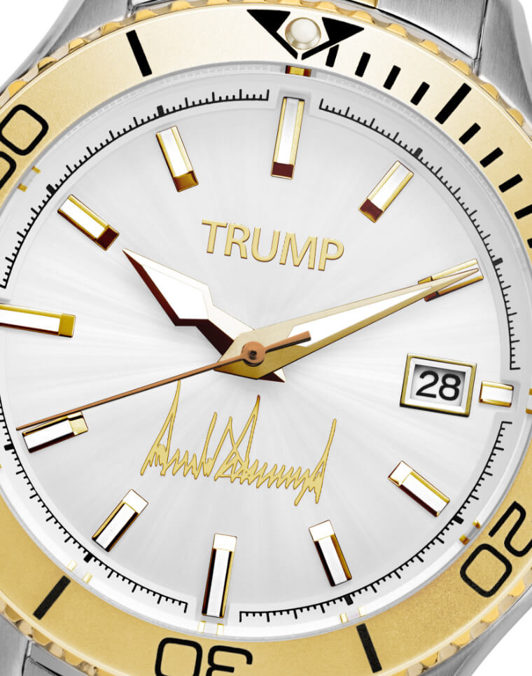 Trump Presidential Mogul - Two Tone Gold White Dial | Trump Watches