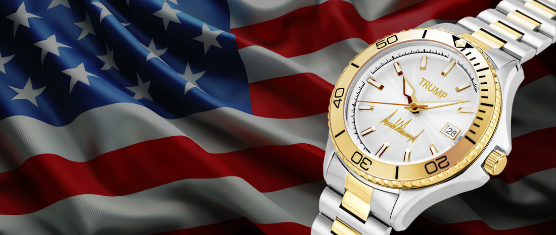 Trump Presidential Mogul - Two Tone Gold White Dial | Trump Watches
