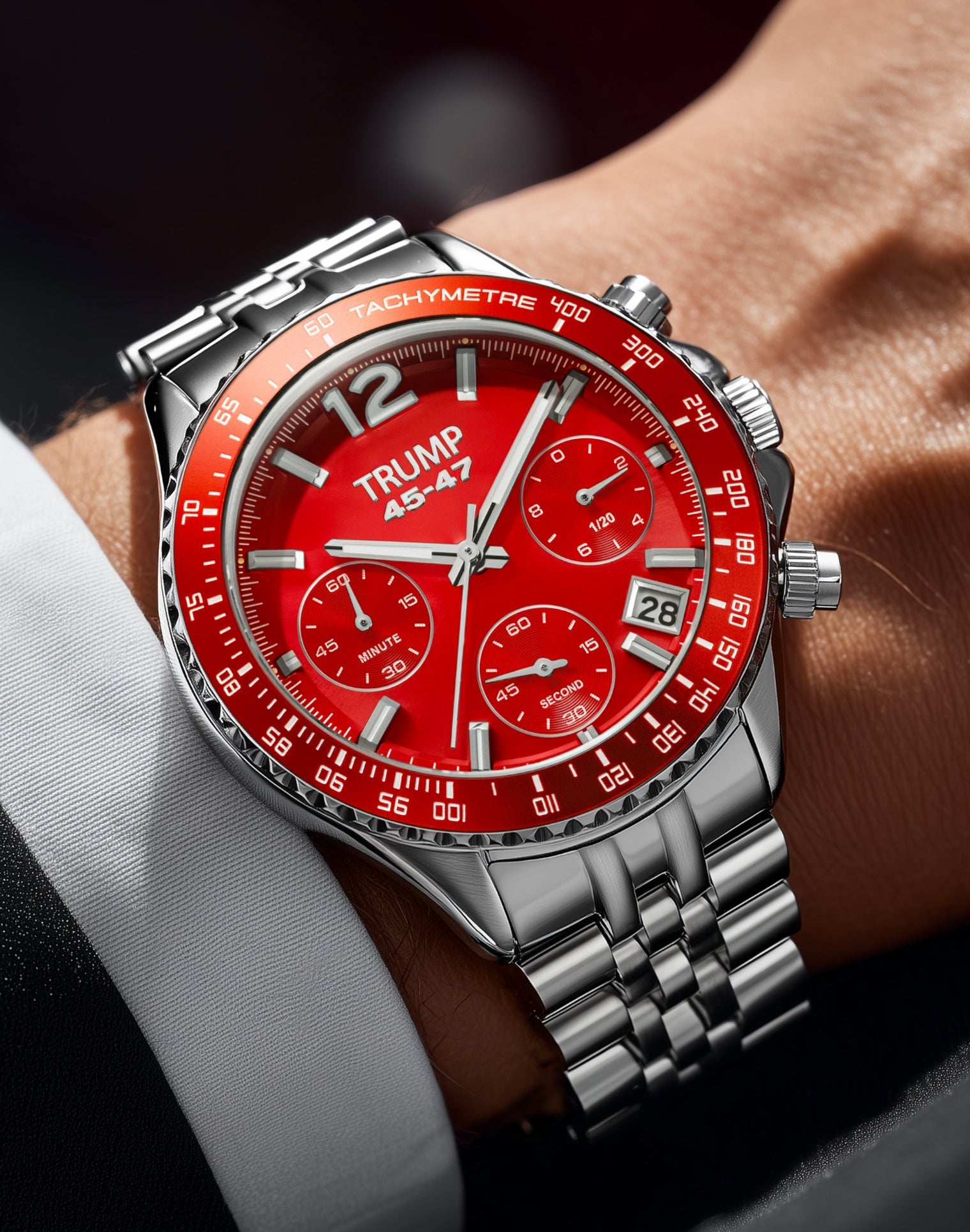 Fight Fight Fight Chronograph Red | Trump Watches