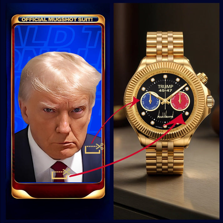 Mugshot Suit and Tie Collectible Watch | Trump Watches