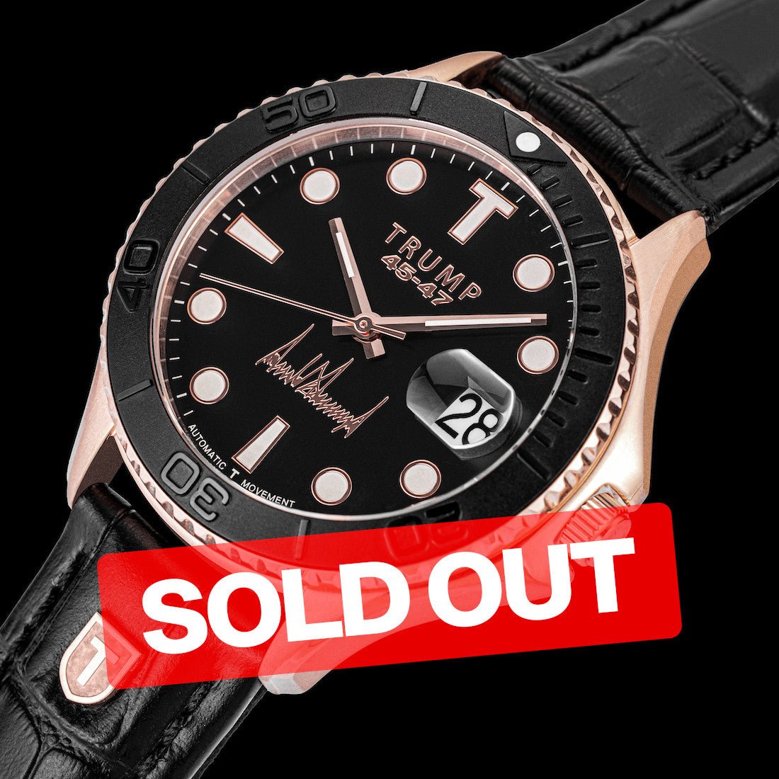 Trump Shield Warrior Black | Trump Watches